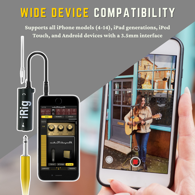 IRIG Guitar Interface Converter (3.5mm): Your Ultimate Mobile Recordin ...